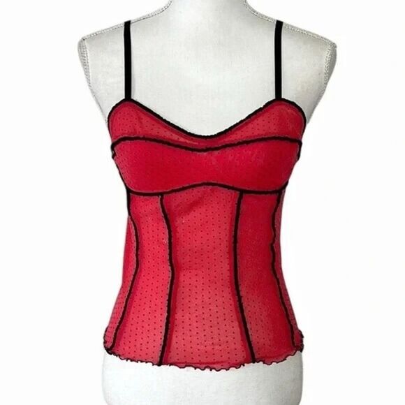 Victoria's Secret | Tops | Y2k Victorias Secret Polka Dot Cami Tank Top ...